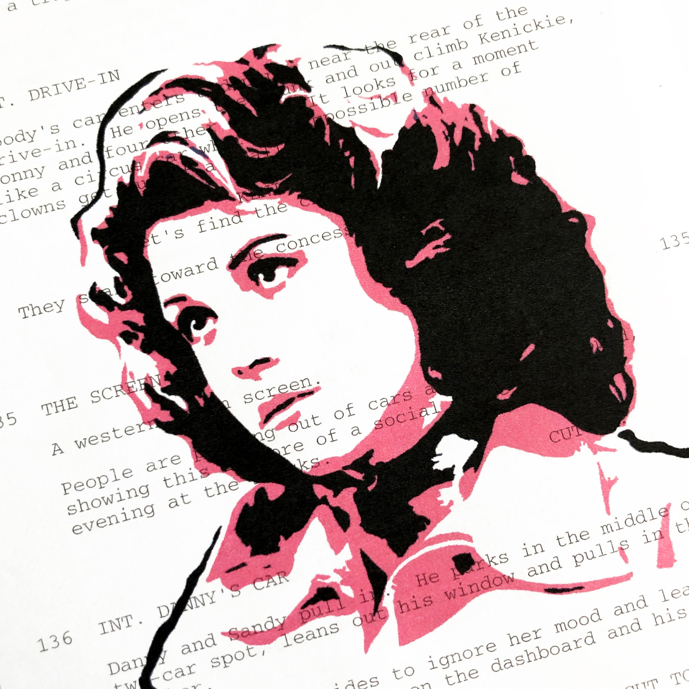 grease movie coloring book