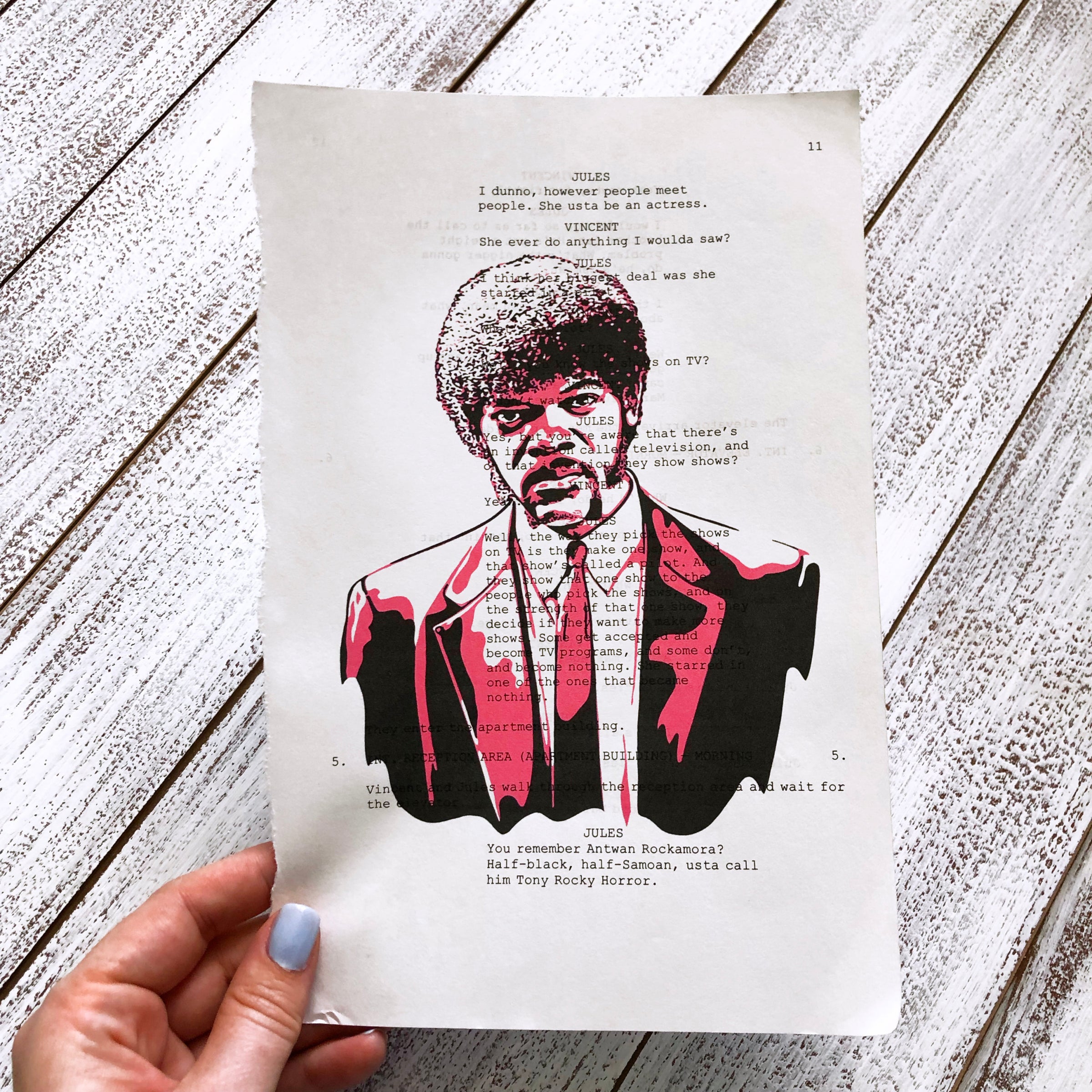 pulp fiction drawing