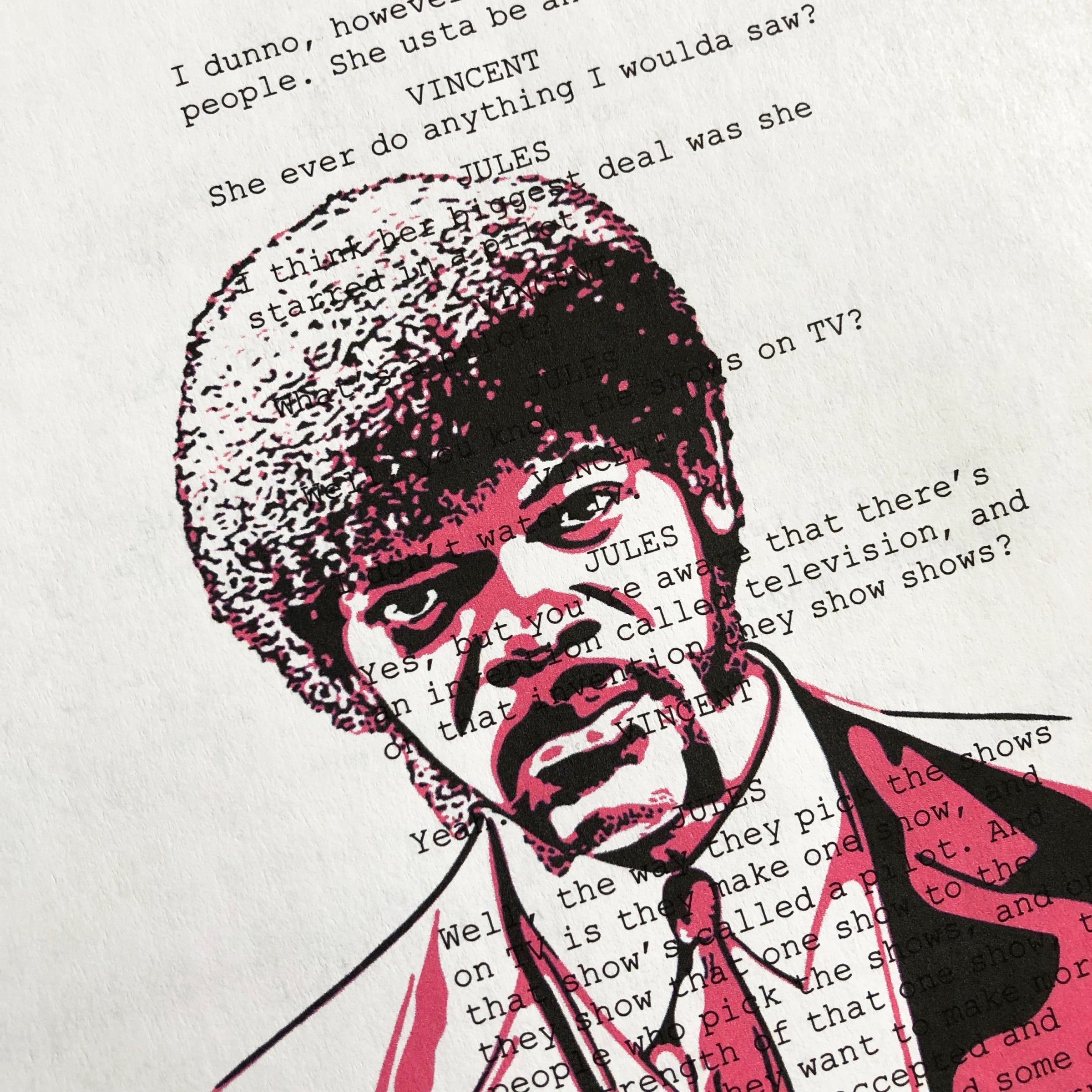 pulp fiction drawing